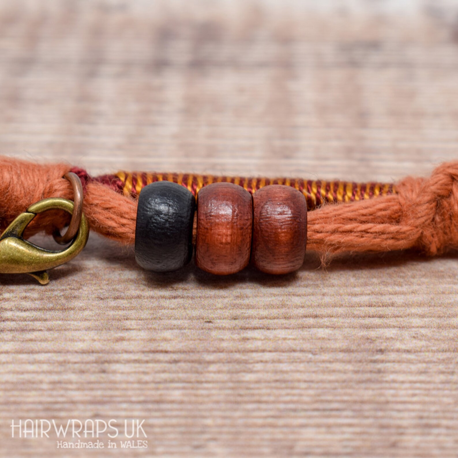 Red Vegan Hair Extension Thick Dread Wrap INFERNO | Etsy