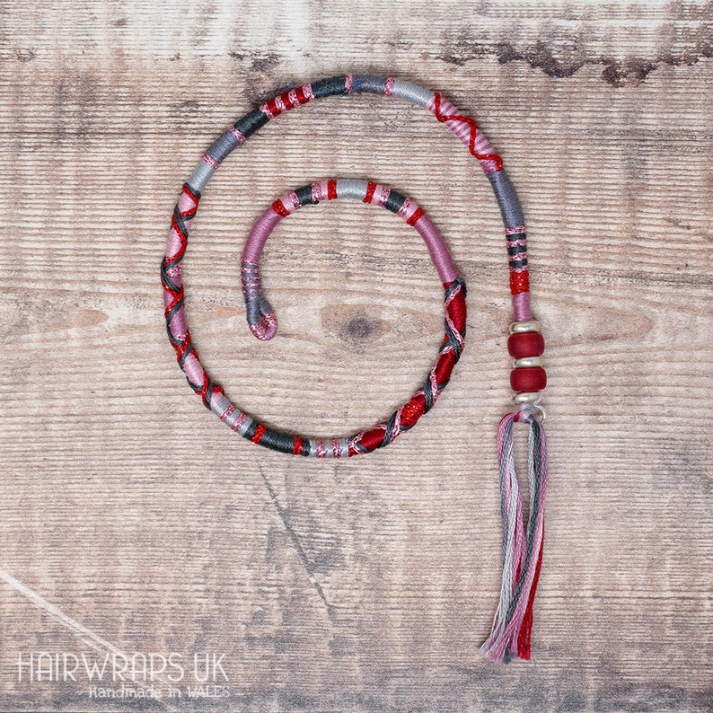 Tribal Hairwrap String hair extension Cotton hair wraps | Etsy