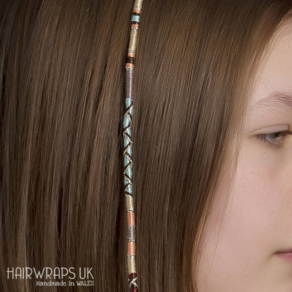 Cotton Hair Wrap, Fae Hair Braid, Festival Wear Braid, Removable ...