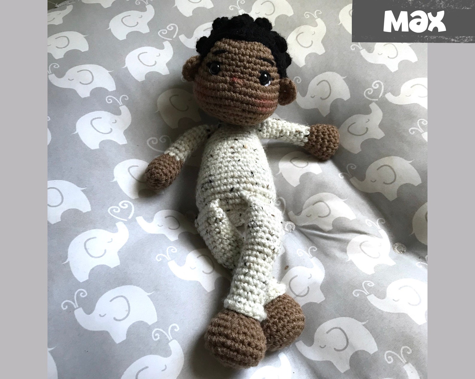 Bumpy Babies Crochet Pattern 12 Black Doll Instant - Etsy