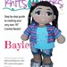 Baylee Crochet Doll Pattern 18 Doll Pattern Instant Download - Etsy