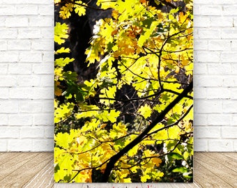 Oak Leaves Poster Digital Version - Etsy