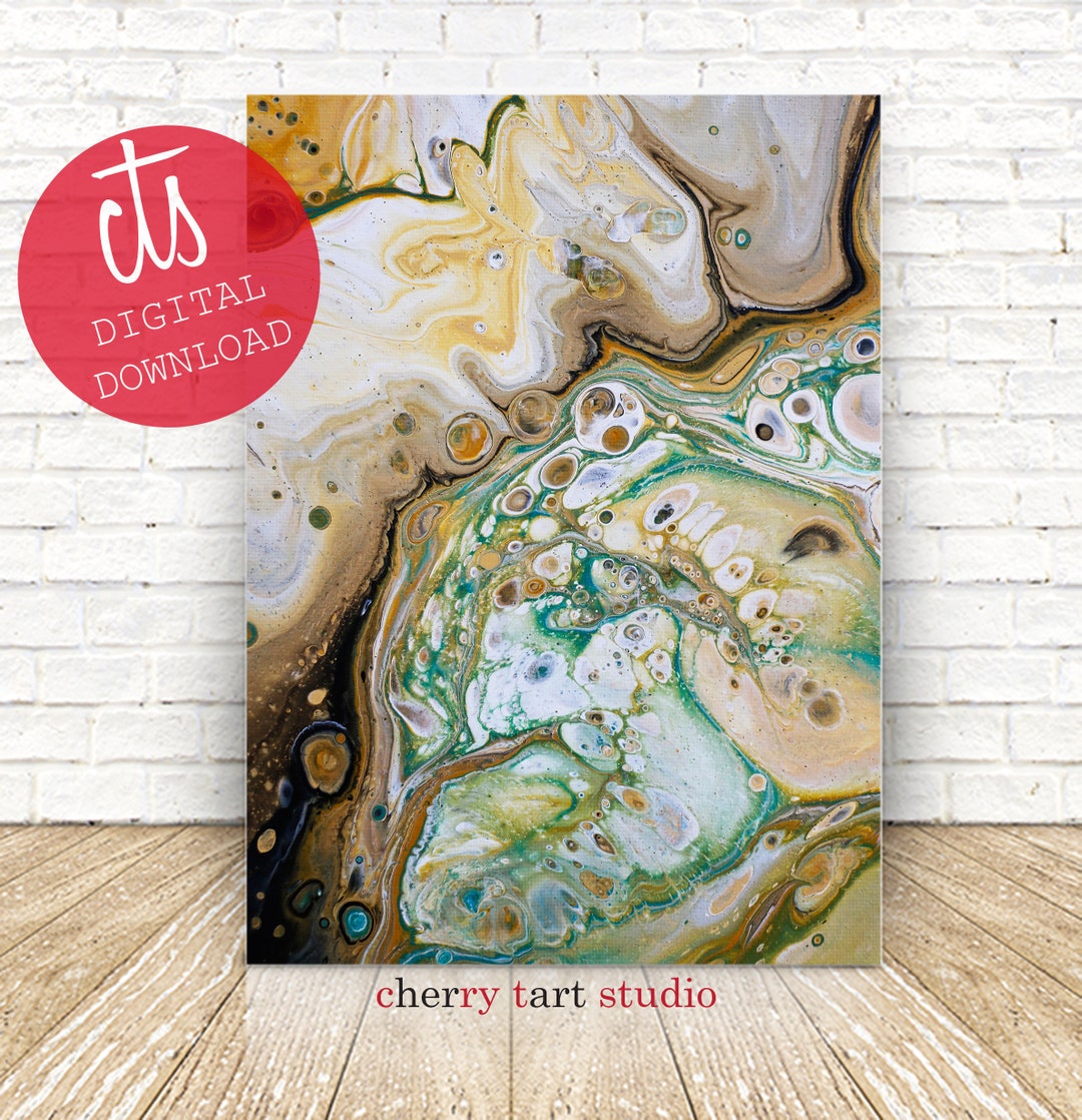 Abstract Pour Art: Strata 5 Fine Art Print Digital Download - Etsy