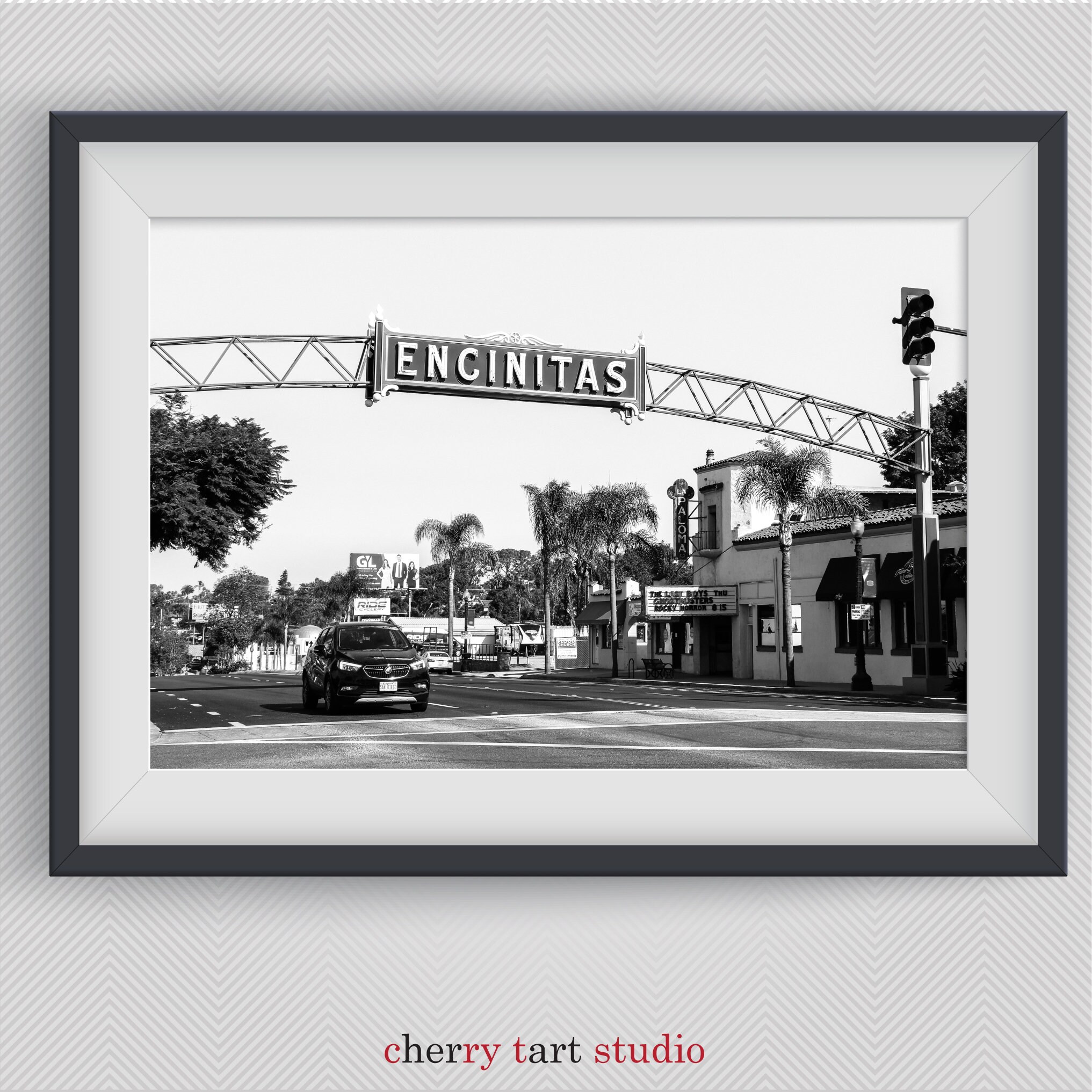 Encinitas City Sign 101 - Fine Art Print - Digital Download - Black and ...