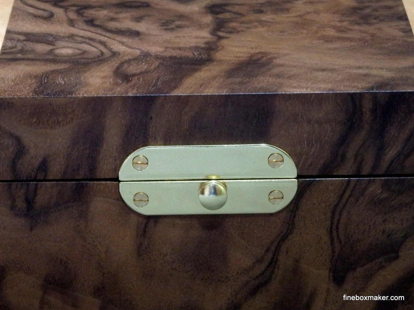 Walnut Burr and Masur Birch Large Cufflink Box made to Order / Gifts ...