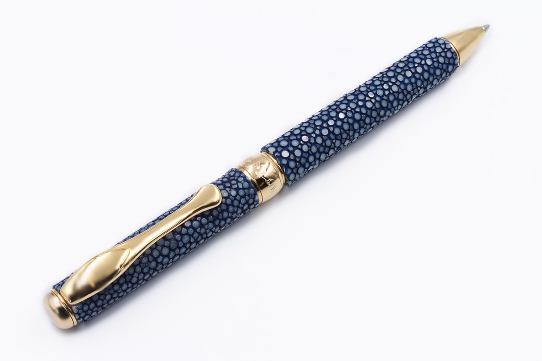 Handmade Stingray Leather Ballpoint Pen - Luxury Writing Instrument ...