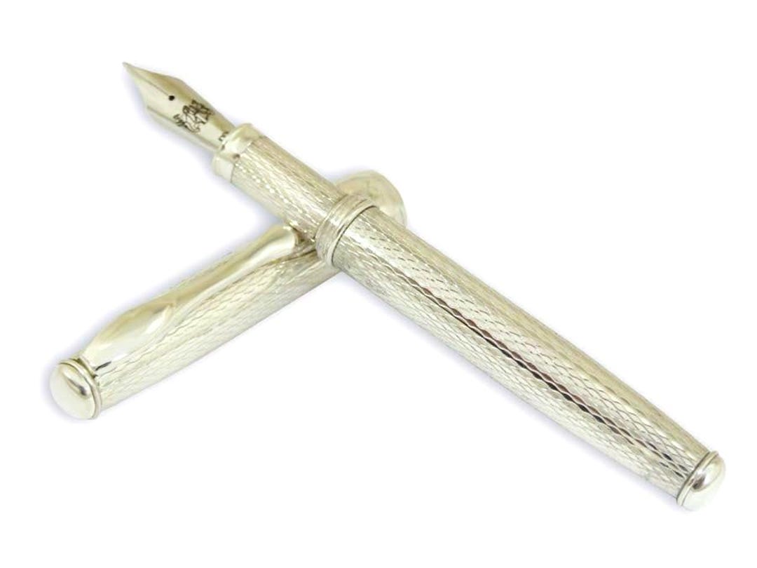 Handmade Solid Silver Fountain Pen – Customizable Luxury Writing ...