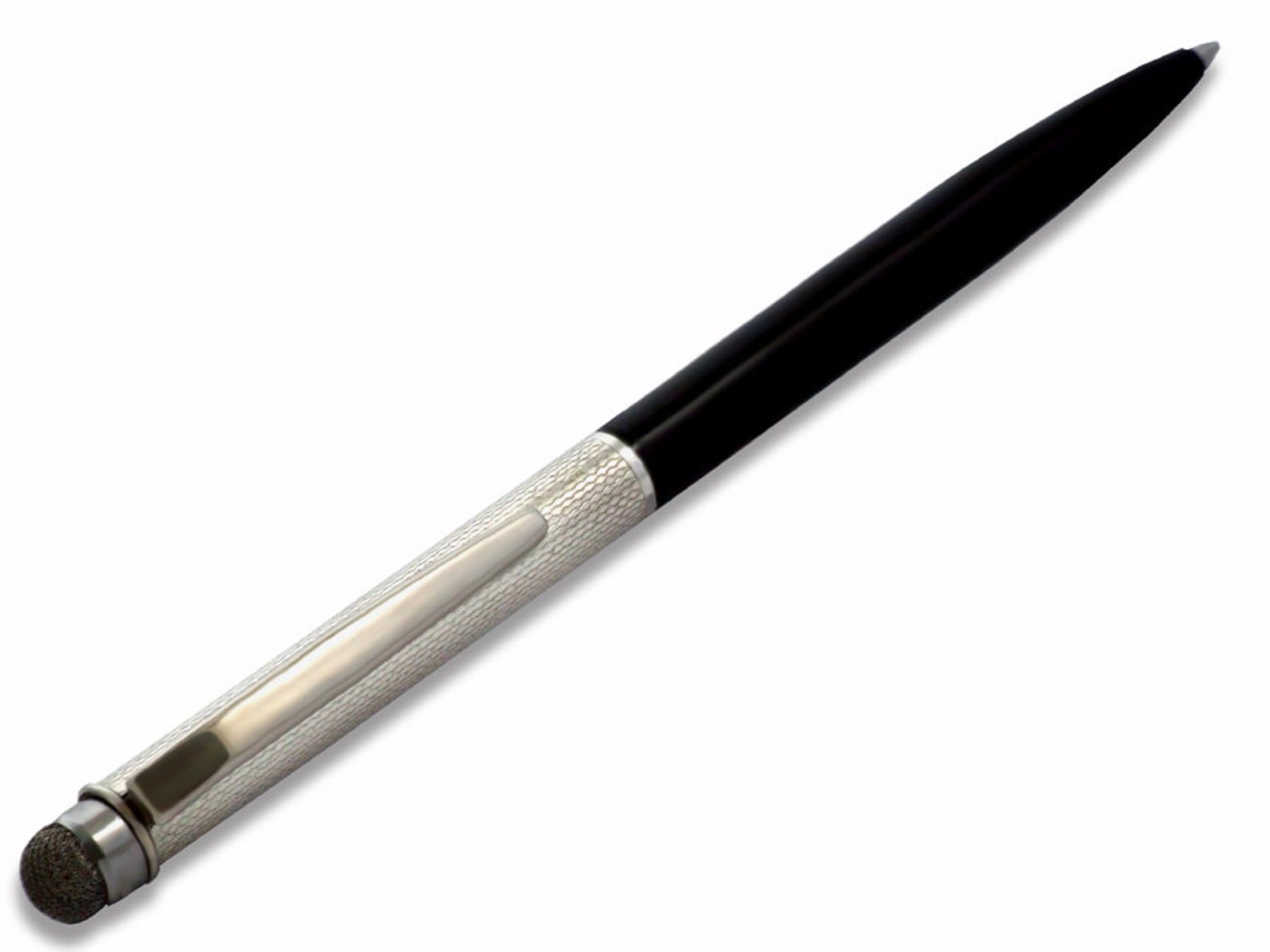 Capacitive Stylus Pen Sterling Silver 925 & Black Lacquer - Etsy