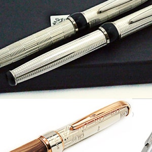 Pen Set Handmade in Sterling Silver Italian Pens - Etsy