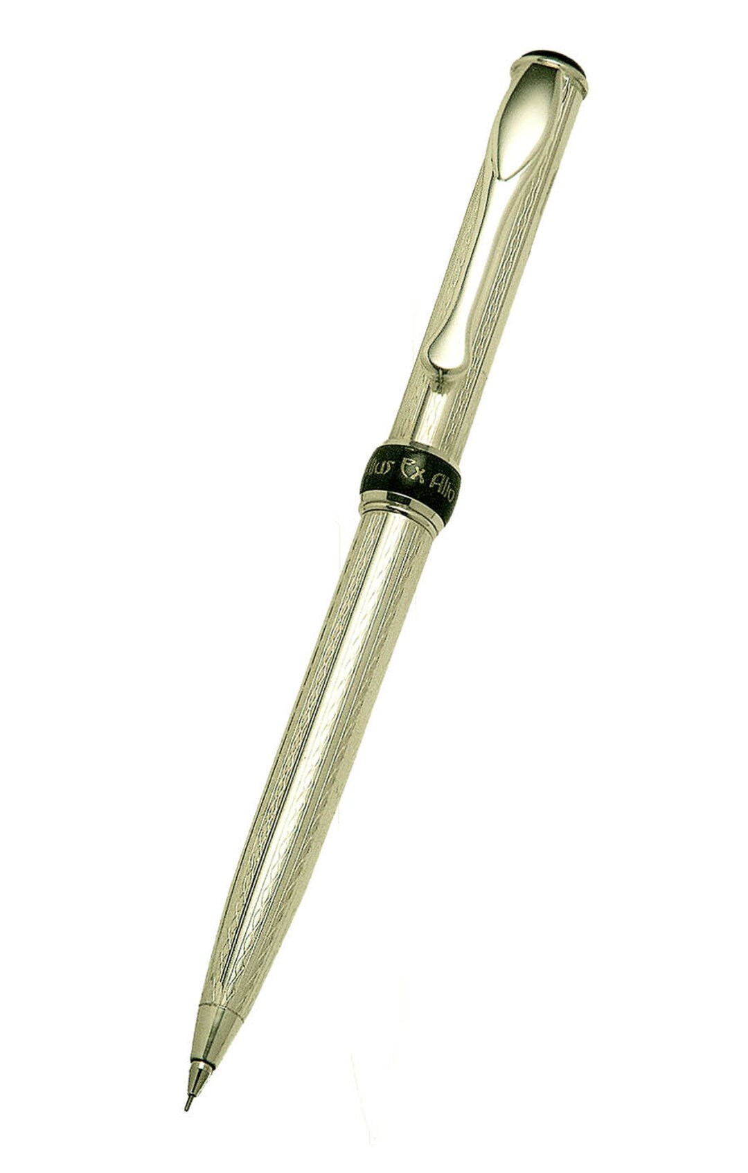 Handmade Silver Mechanical Pencil | Hallmarked 925 | Black Lacquered ...
