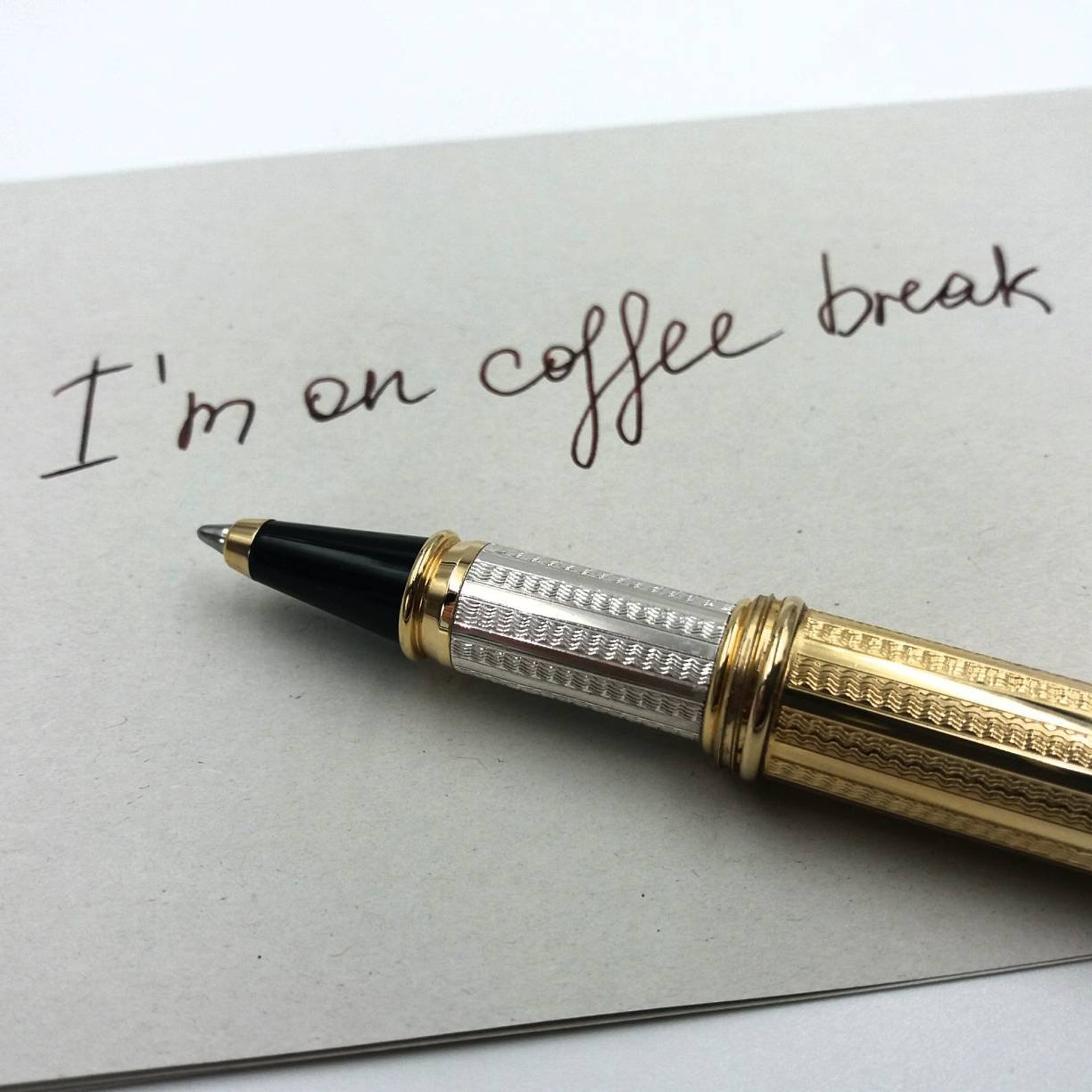 Handmade Pen Vermeil Silver Made in Italy - Etsy