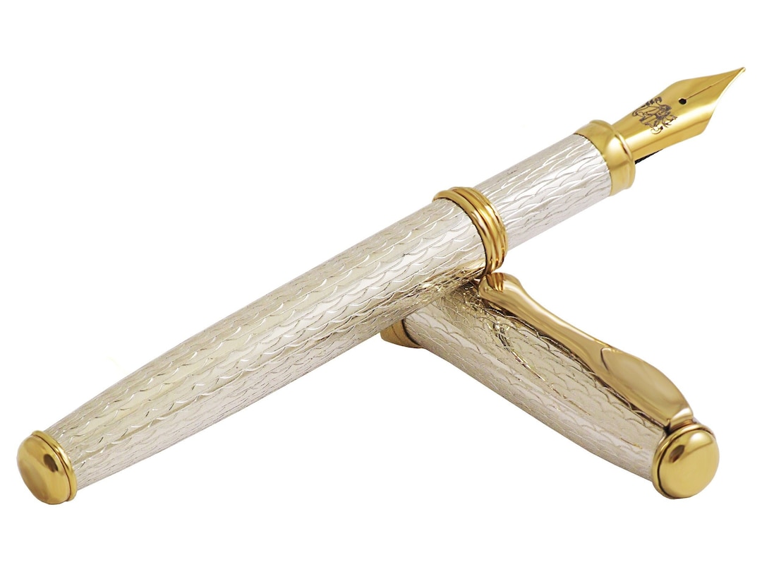 Sterling Silver Handmade Fountain Pen Hallmarked 925 - Fine Writing ...