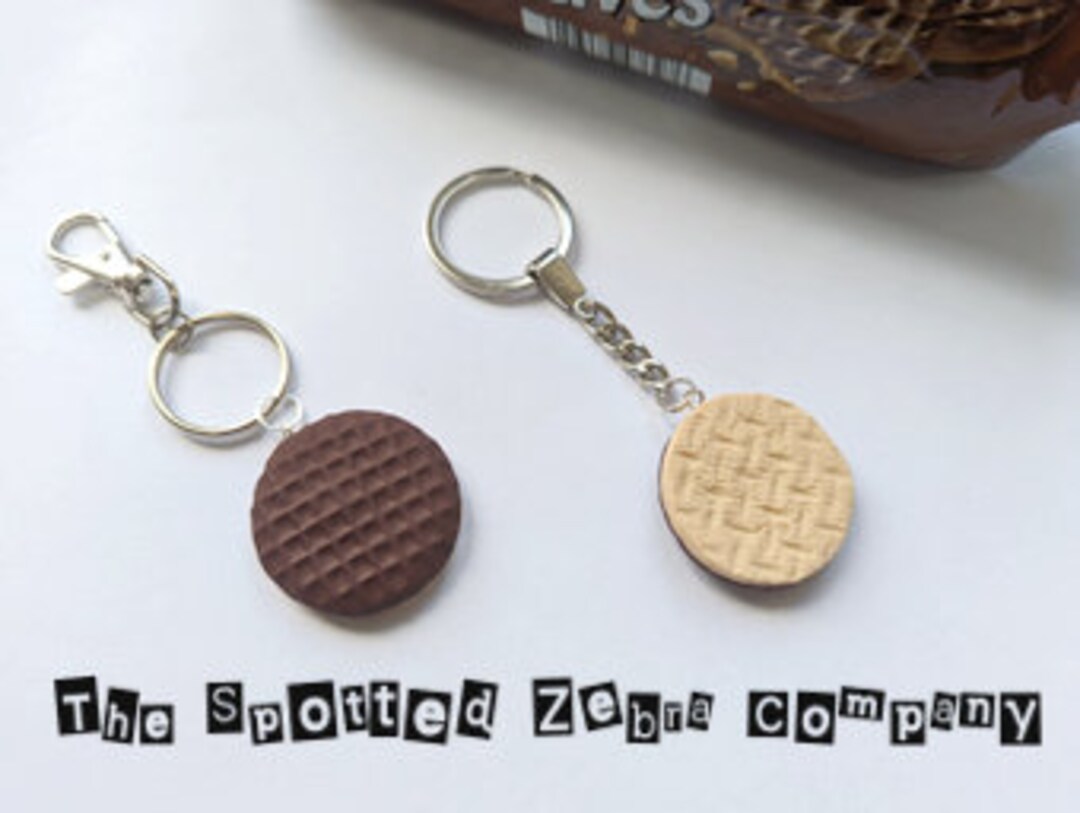 Milk Chocolate Digestive Biscuit Keyring Keychain Key Chain Necklace ...