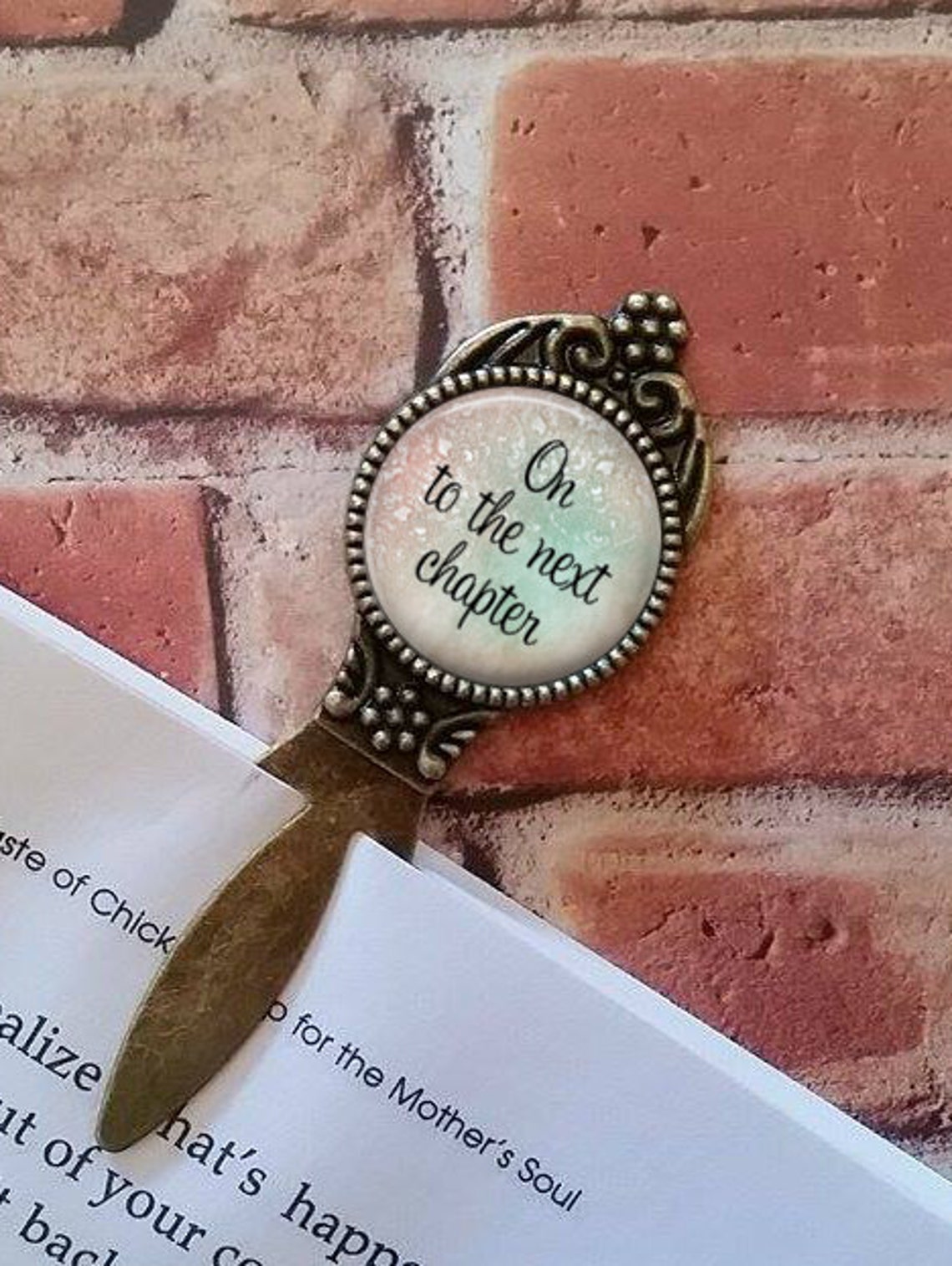 SALE Antique Bookmark on to the Next Chapter | Etsy