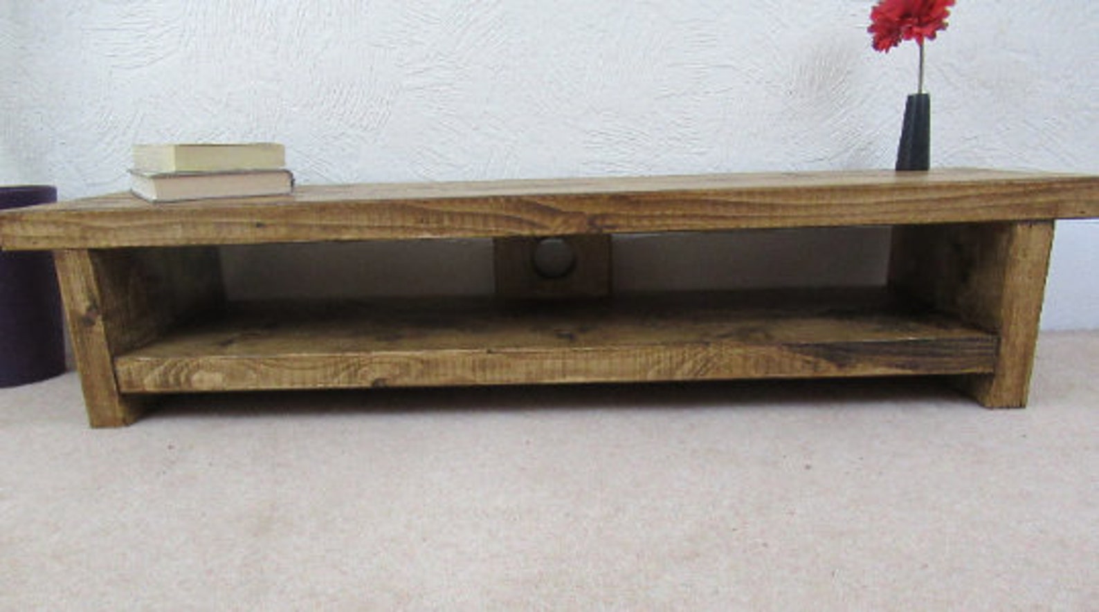 Low Tv Stand Rustic Tv Unit / Table for Large Lcd Tv's - Etsy