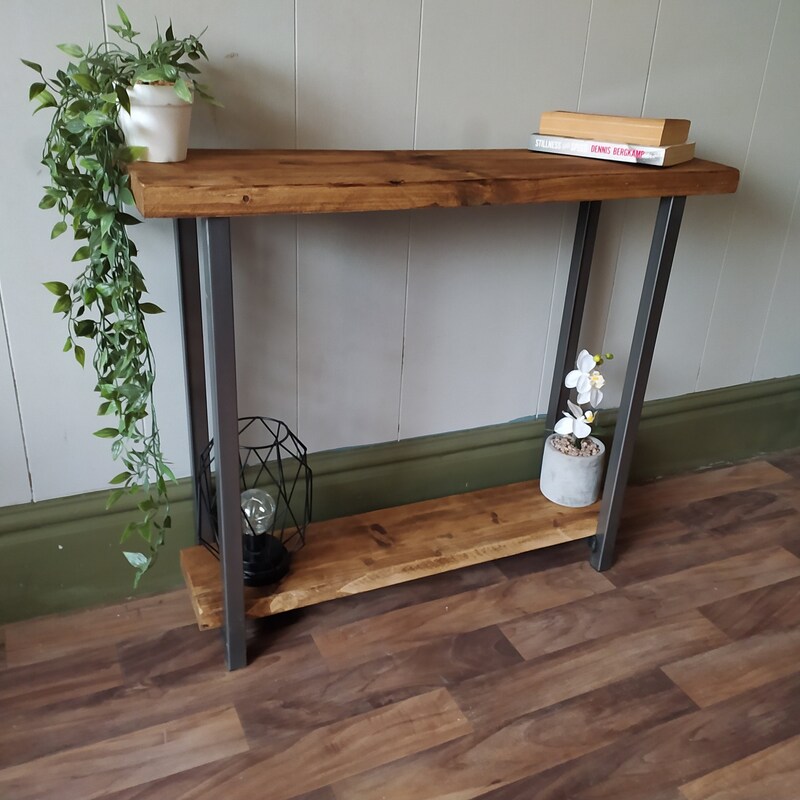 Rustic Console Table - Etsy UK