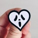 Scream Heart Pin glow in the Dark - Etsy
