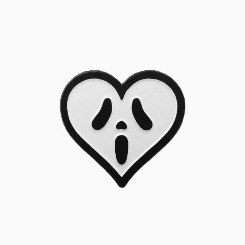 Scream Heart Pin (glow in the Dark) - Etsy