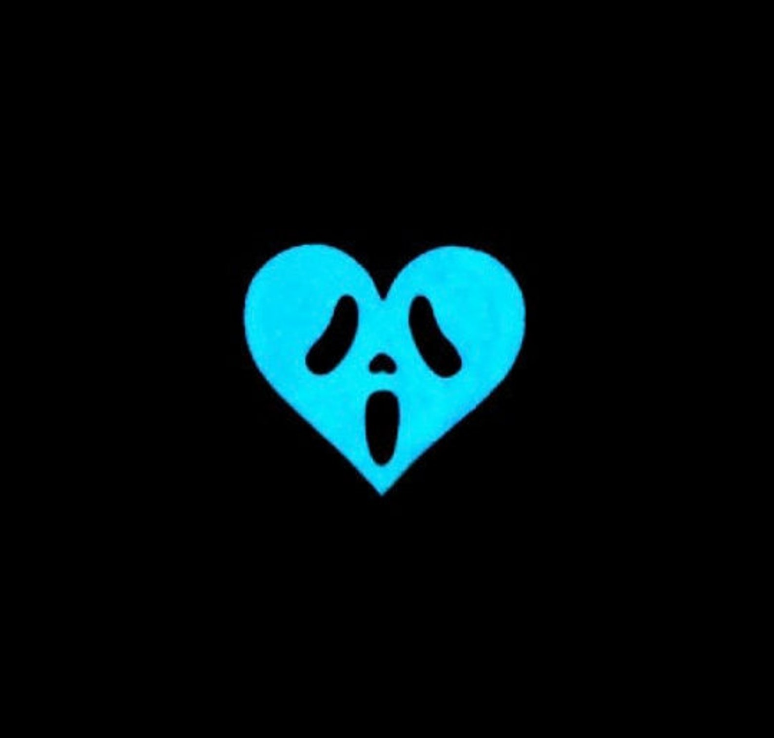 Scream Heart Pin (glow in the Dark) - Etsy