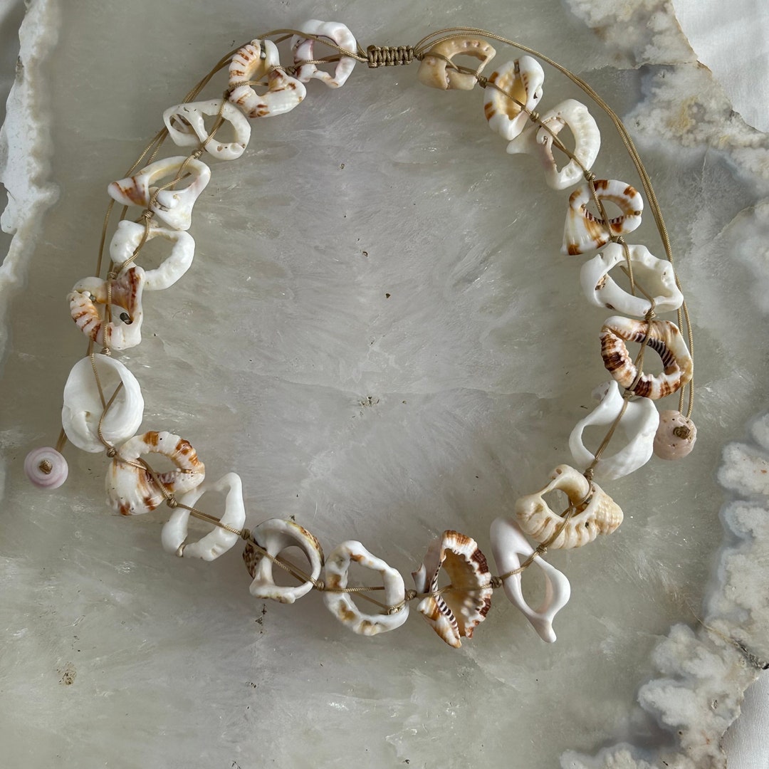 Hawaiian Broken Shell Adjustable Necklace - Etsy