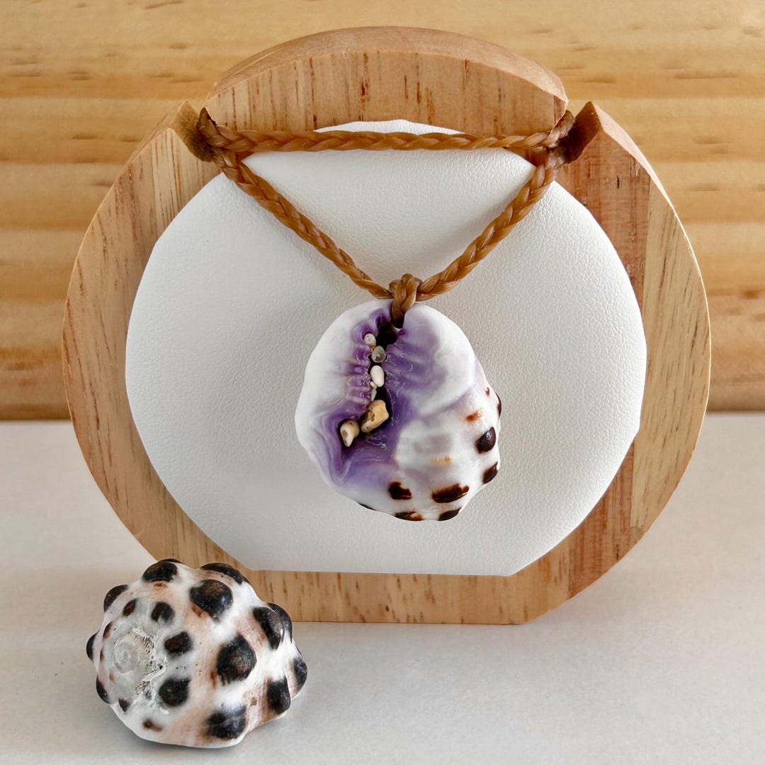 Customizable Hawaiian Mulberry Drupe Shell Braided Necklace - Etsy