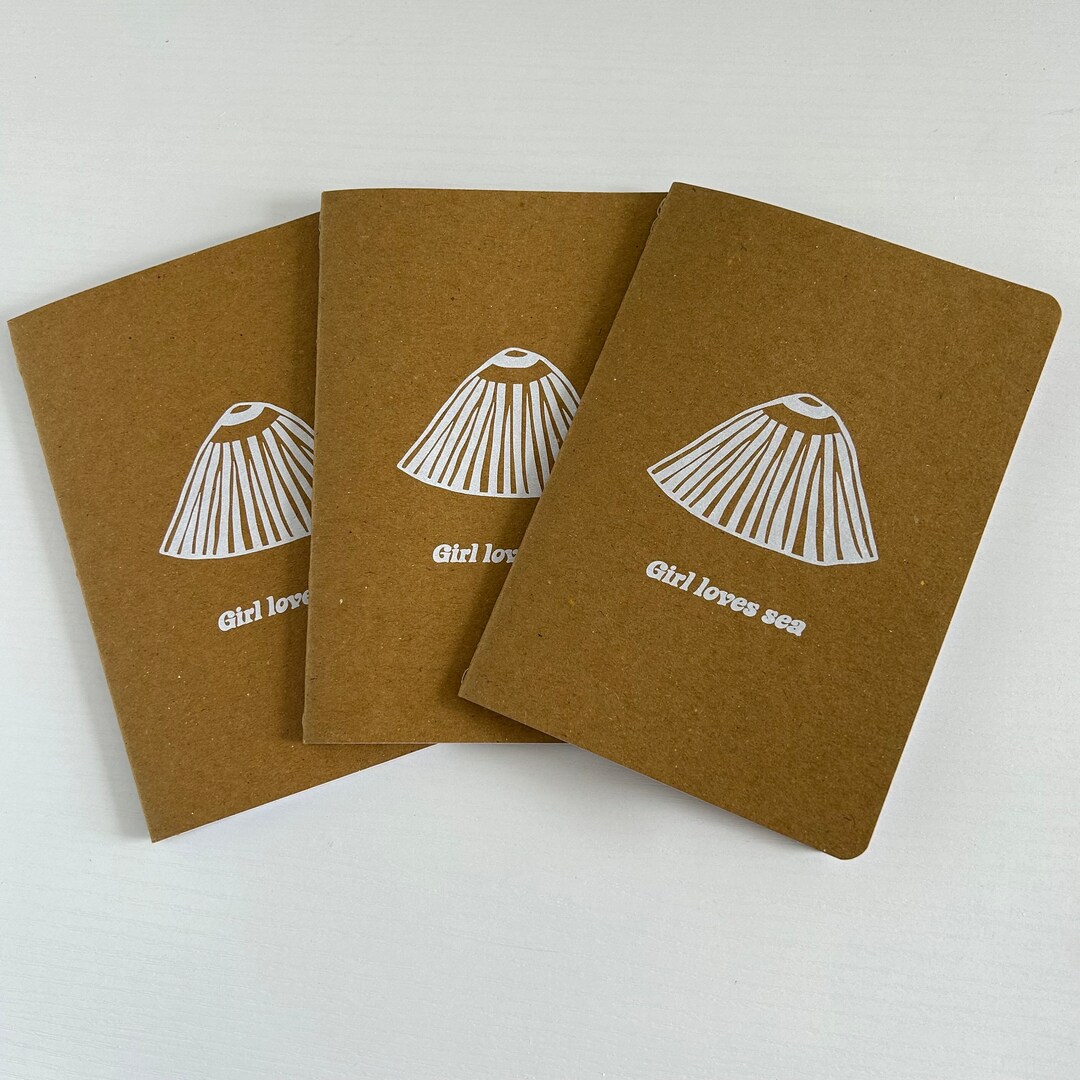 Set of 3 Hawaiian Opihi Limpet Shell Pocket Note Book Journal - Etsy
