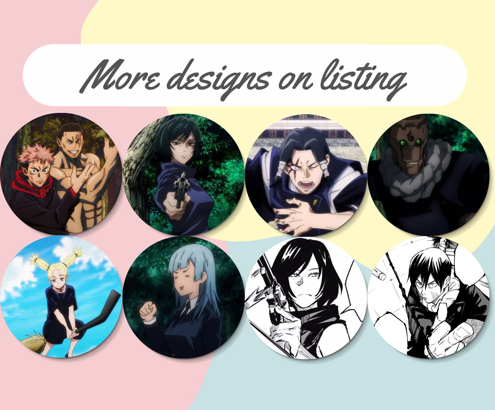 JJK Kyoto Students Pinback Buttons | Etsy