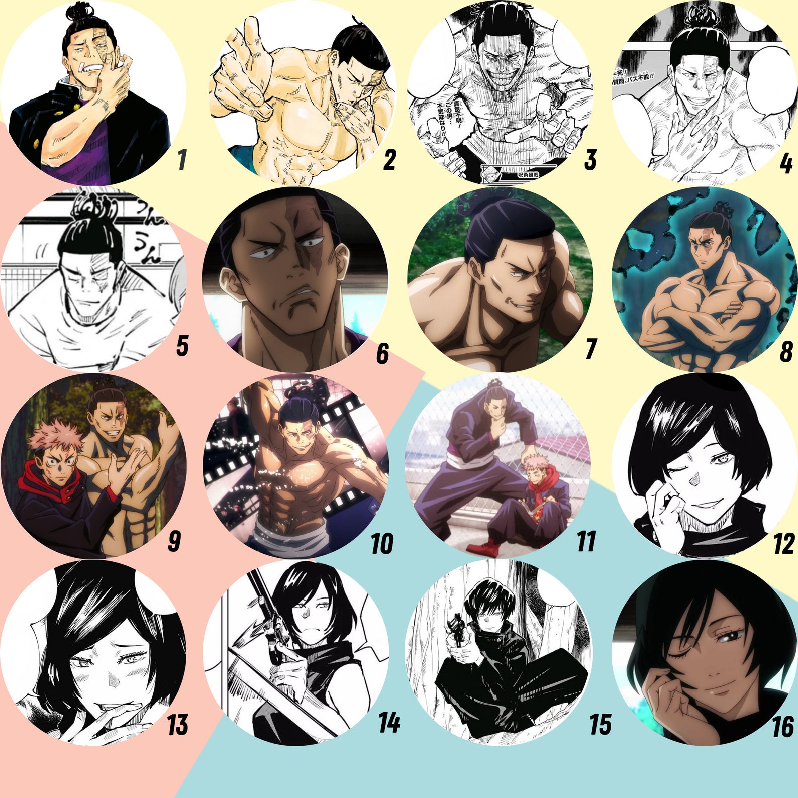 JJK Kyoto Students Pinback Buttons | Etsy