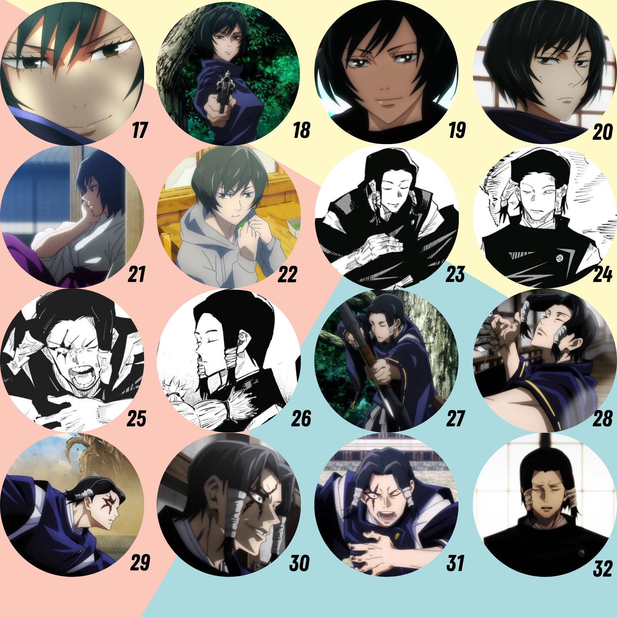 JJK Kyoto Students Pinback Buttons | Etsy