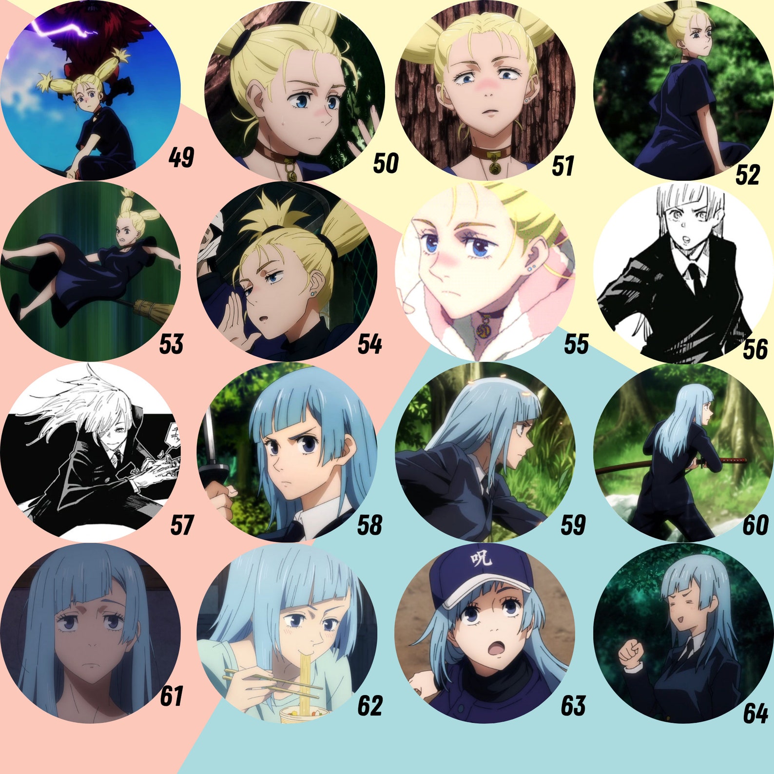 JJK Kyoto Students Pinback Buttons | Etsy