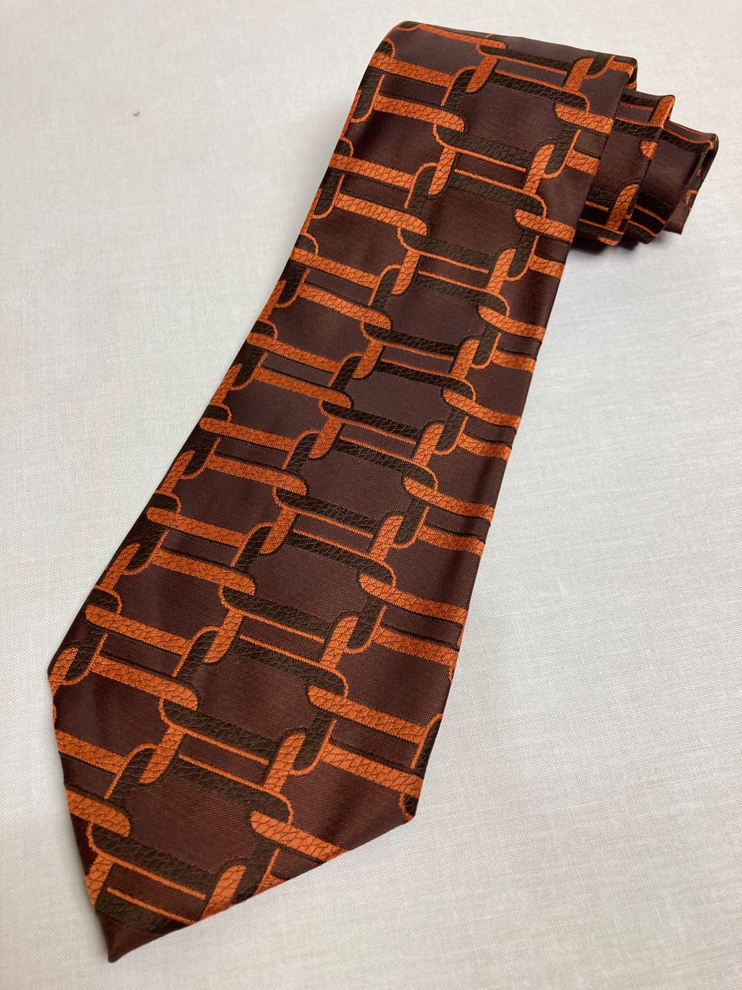 Vintage 1970s Kipper Tie: Abstract Jacquard Woven Polyester - Etsy