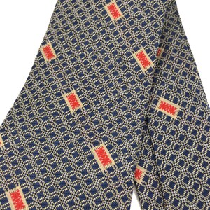 Vintage 1970's Wide Kipper Tie Geometric Check Pattern - Etsy UK