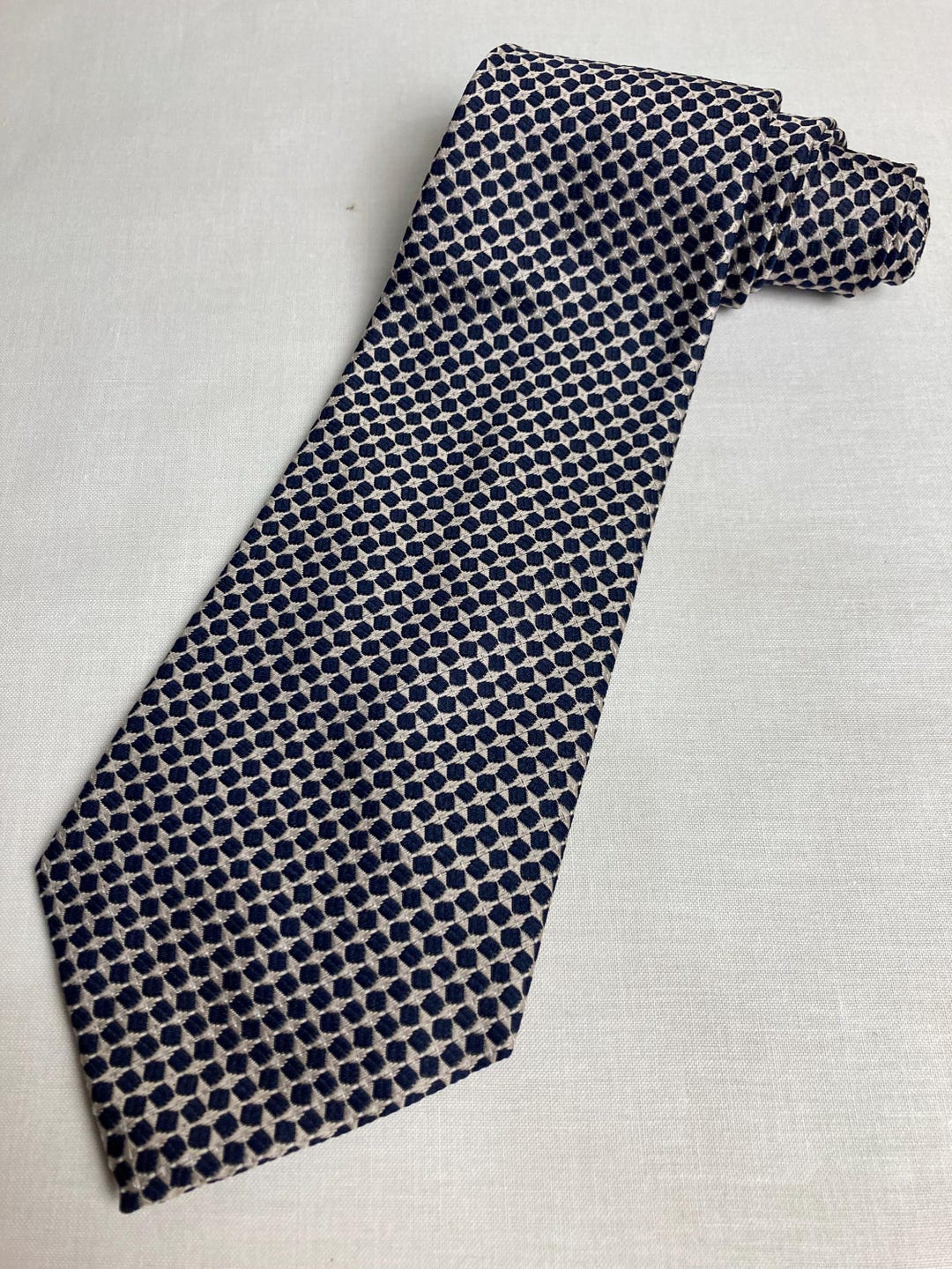 Vintage 1970's Wide Kipper Tie Made in Malta Jacquard Woven Polyester ...