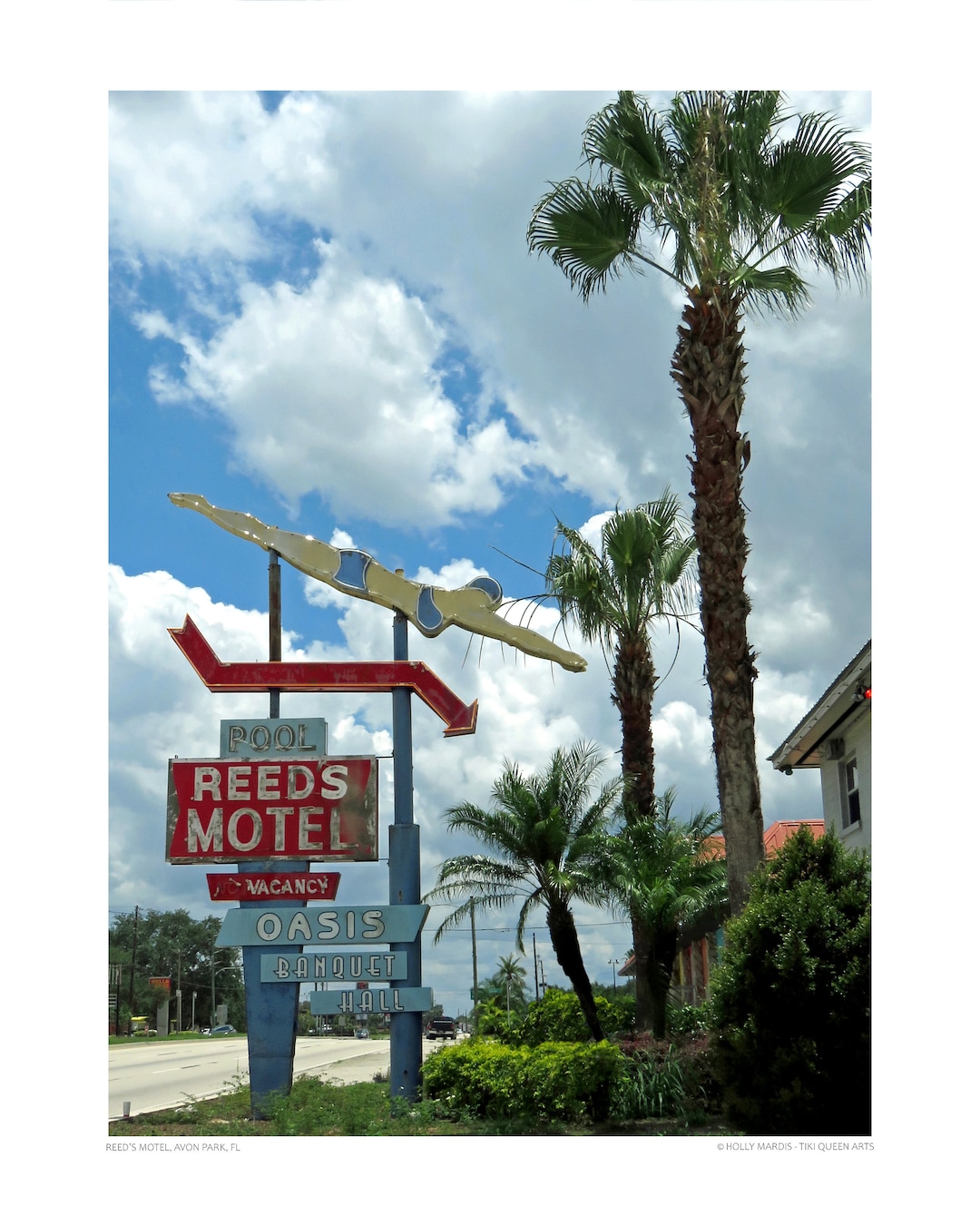 Reed's Motel Diving Lady Art Print - Etsy