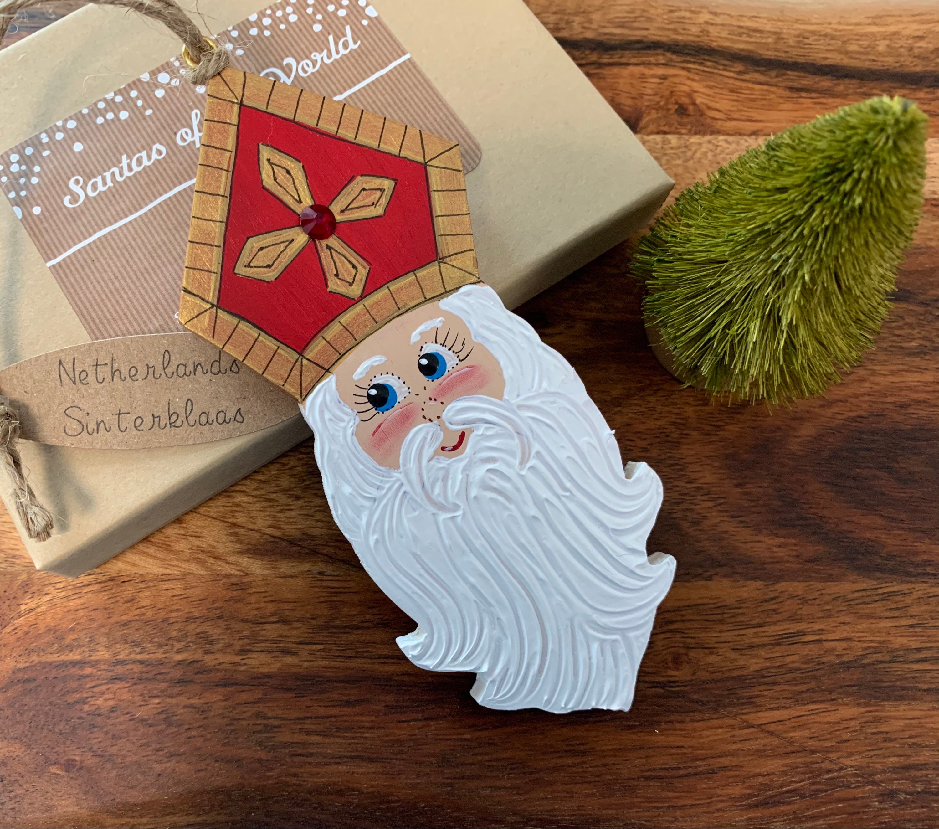 Dutch Netherlands Sinterklaas Santa Claus Ornament | Etsy