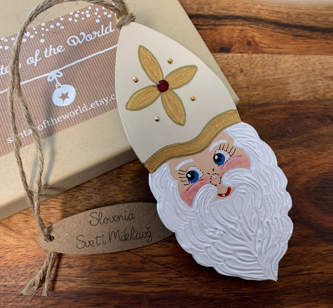 Slovenia Sveti Miklavž Christmas Santa Ornament, Christmas Tree ...