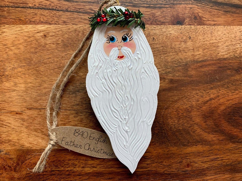 Buy English Father Christmas 1840 Santa Claus Ornament Primitive Online ...