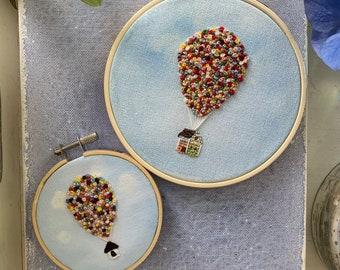 Up House Embroidery - Etsy
