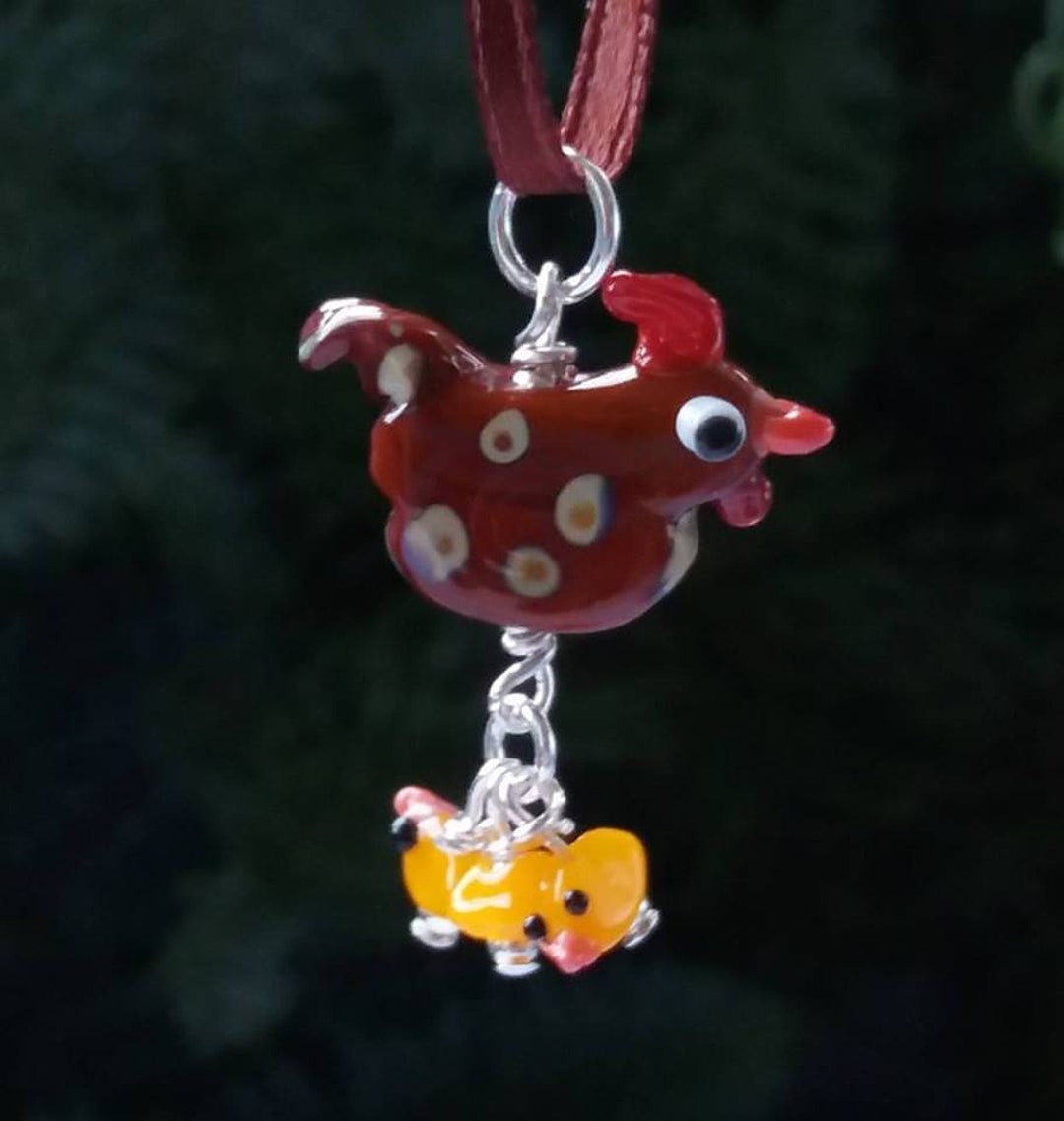 Adorno colgante pollo y pollitos - Etsy España