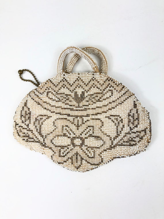 1930s Vintage Czechoslovakia Beaded Purse Butterfly E… - Gem