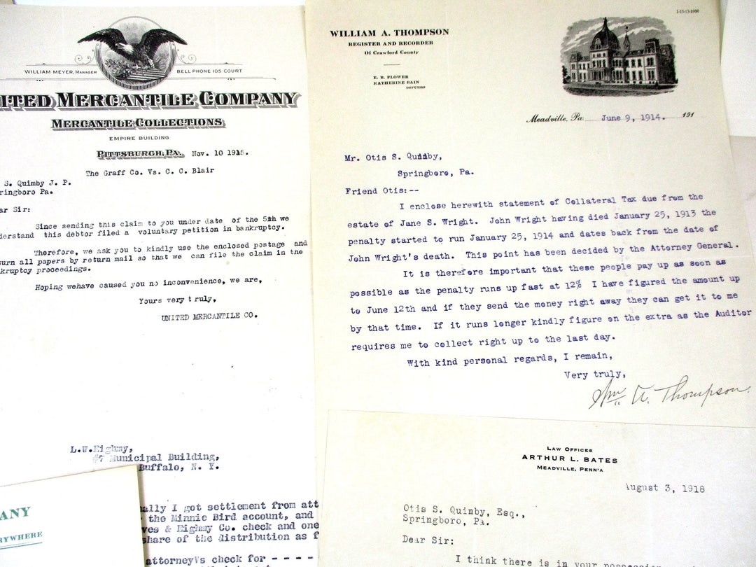 1910s Antique Typewritten Paper Vintage Early 20th Century - Etsy España