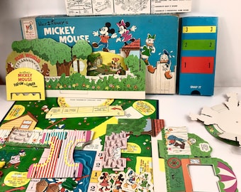 Mickey Mouse Board Game - Etsy