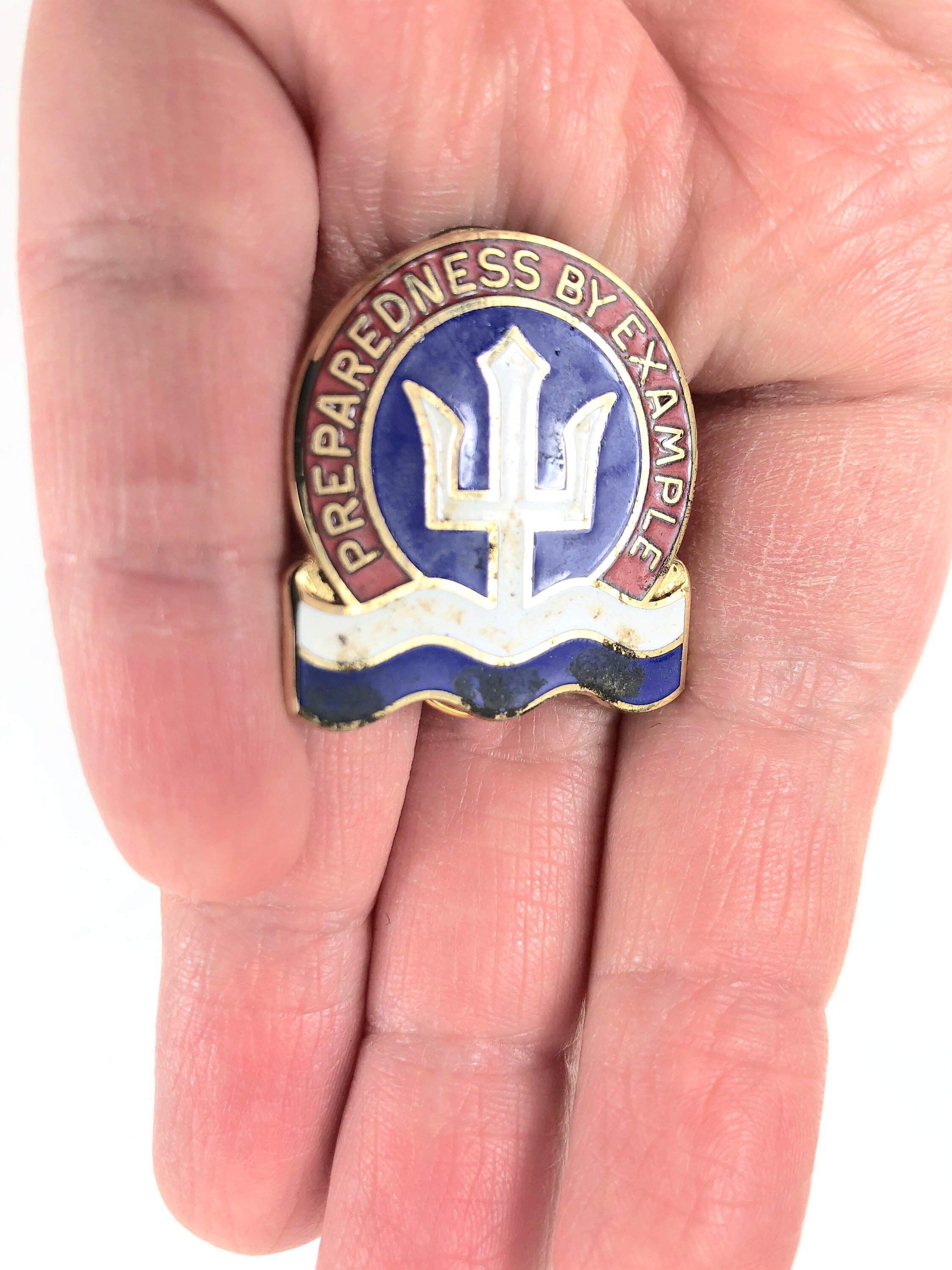 Militaria Vintage US Military Army DUI Insignia Pin Preparedness by ...