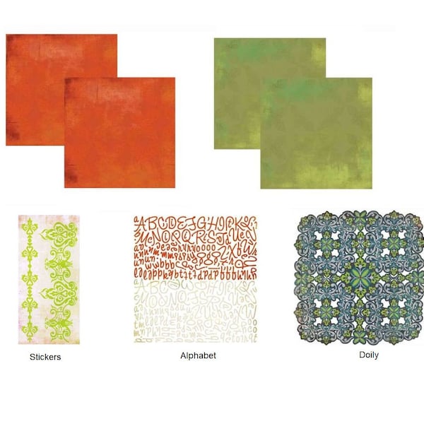 Scrapbook Paper Set - Etsy