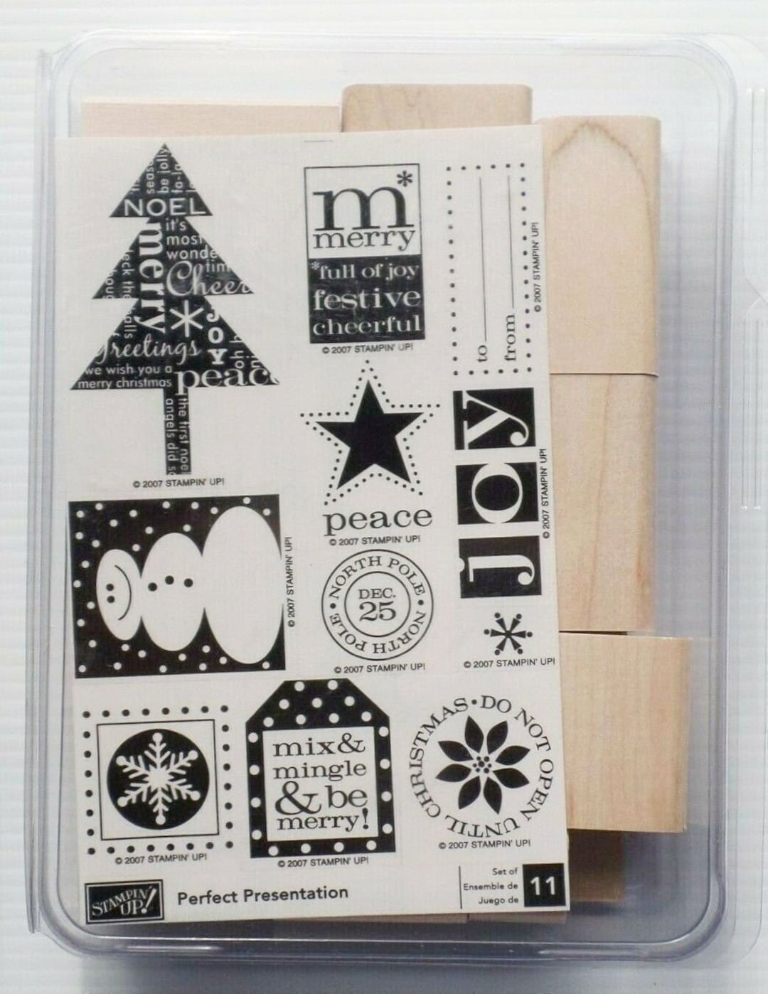 STAMPIN' UP Perfect Presentation HOLIDAY Christmas Stamp Set Brand New ...