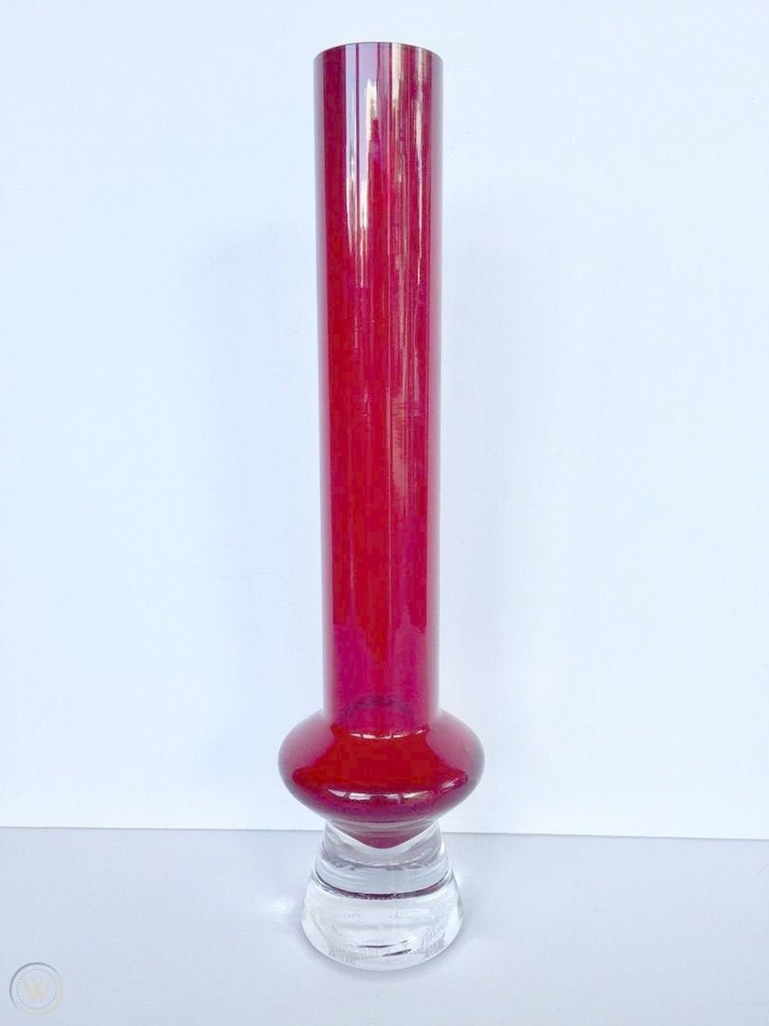 Vintage WATERFORD Red Crystal Samba VASE With Original Labels & Box - Etsy