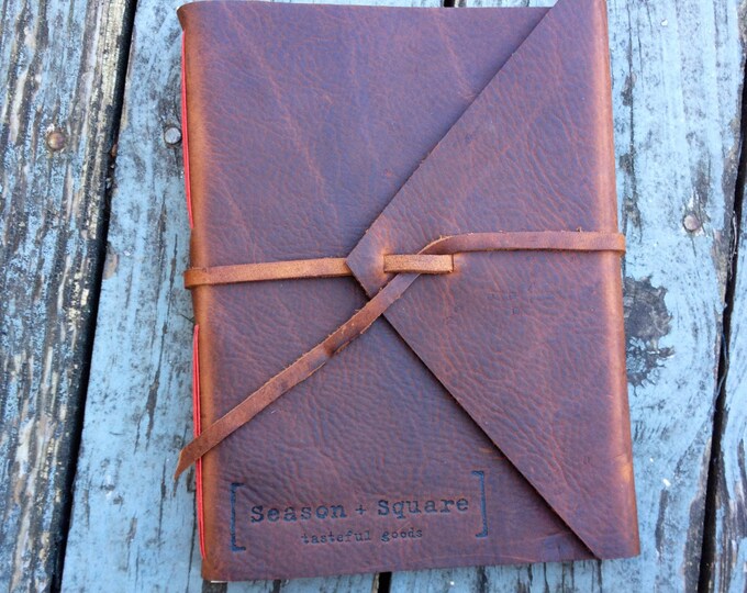 Large Leather Book- Personalized, Hand-bound - Etsy