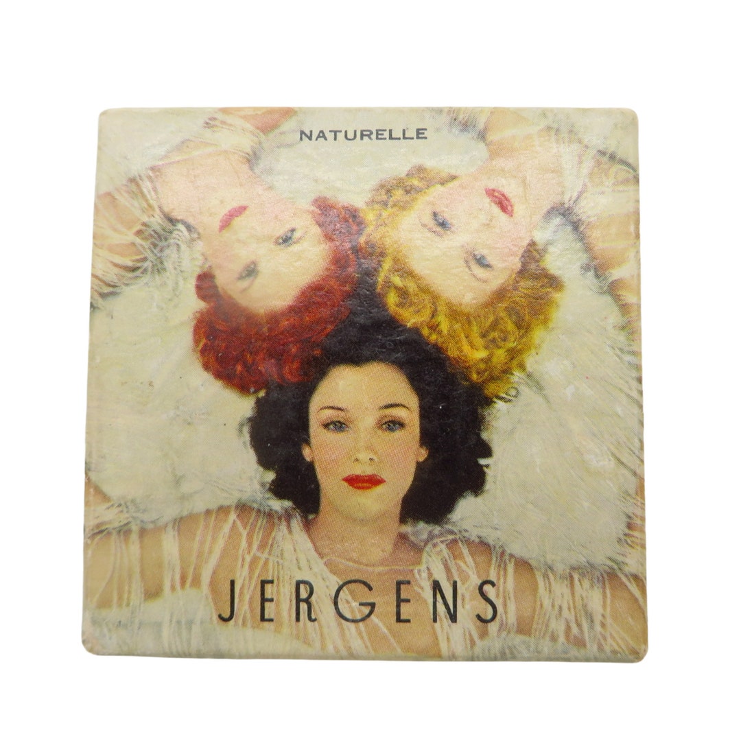 Vintage Jergens naturelle Powder Box, Collectible Vanity - Etsy