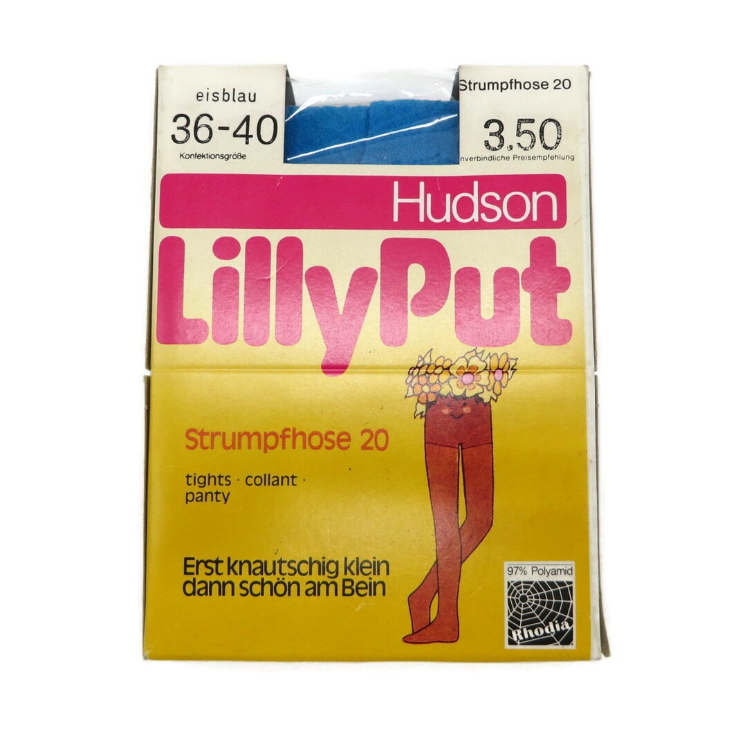 Vintage Blue Pantyhose Lillyput German Hosiery Size 4-8 - Etsy