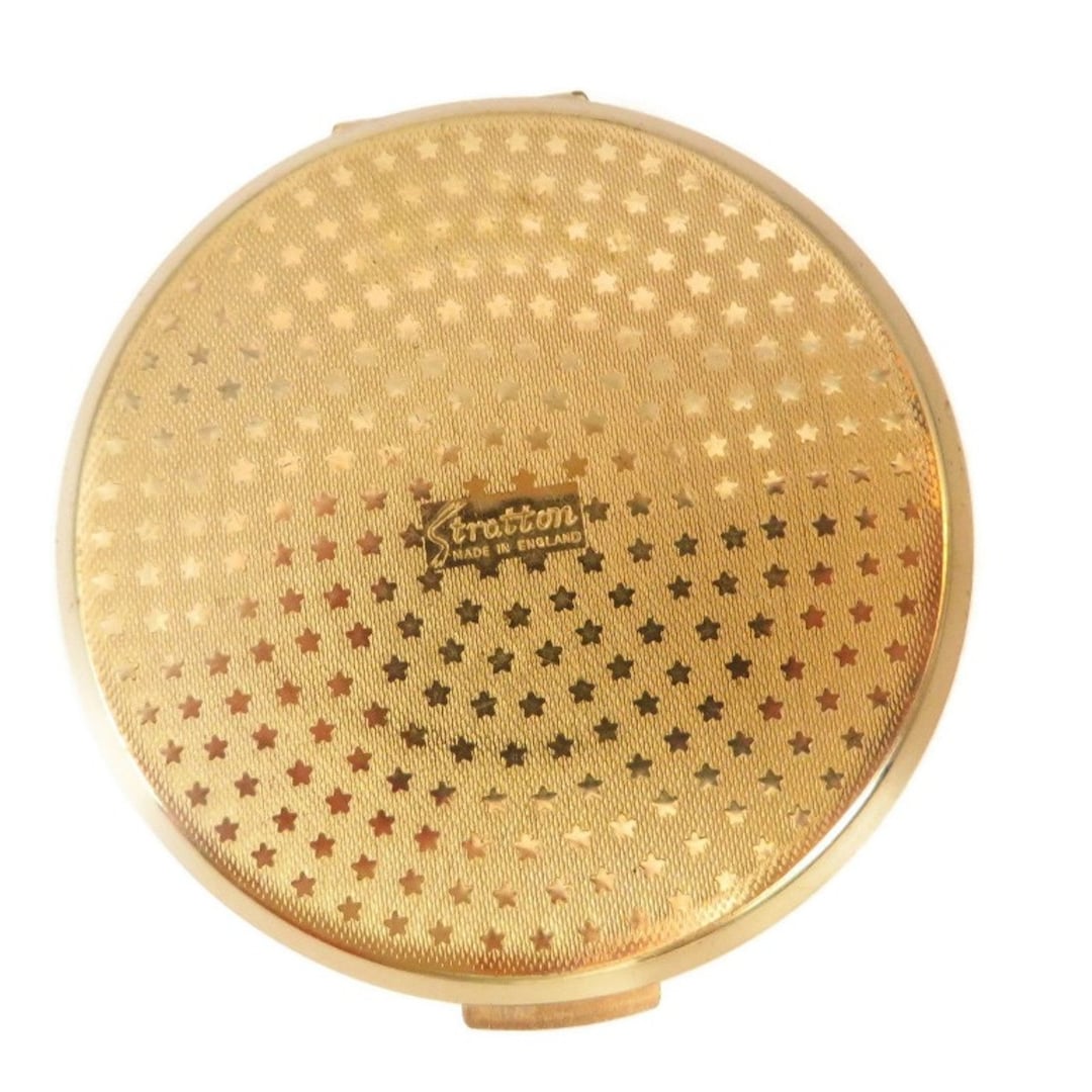 Vintage Stratton Compact, Round Gold Tone Convertible Makeup Case - Etsy
